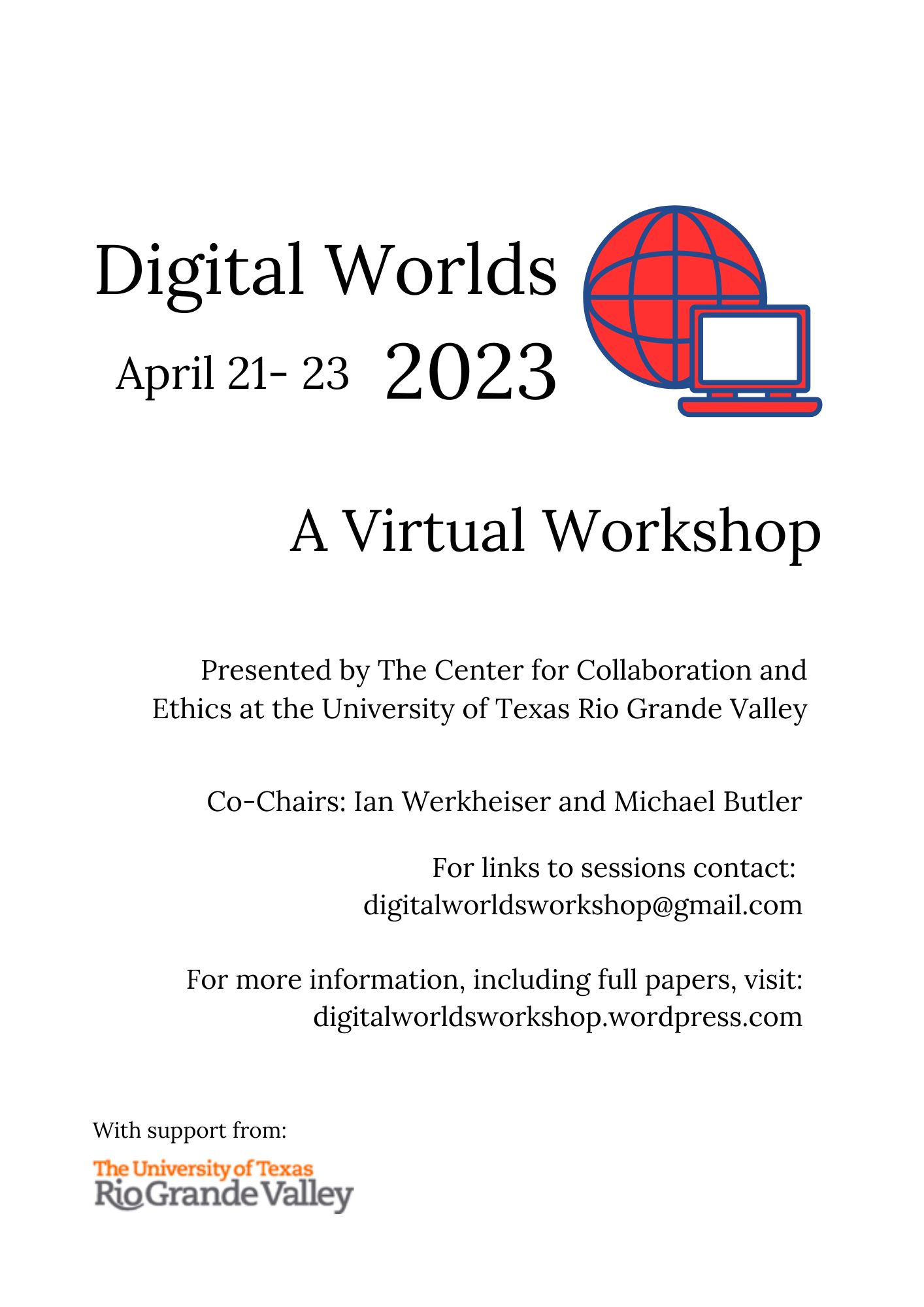 2023 Workshop Program – Digital Worlds Workshop