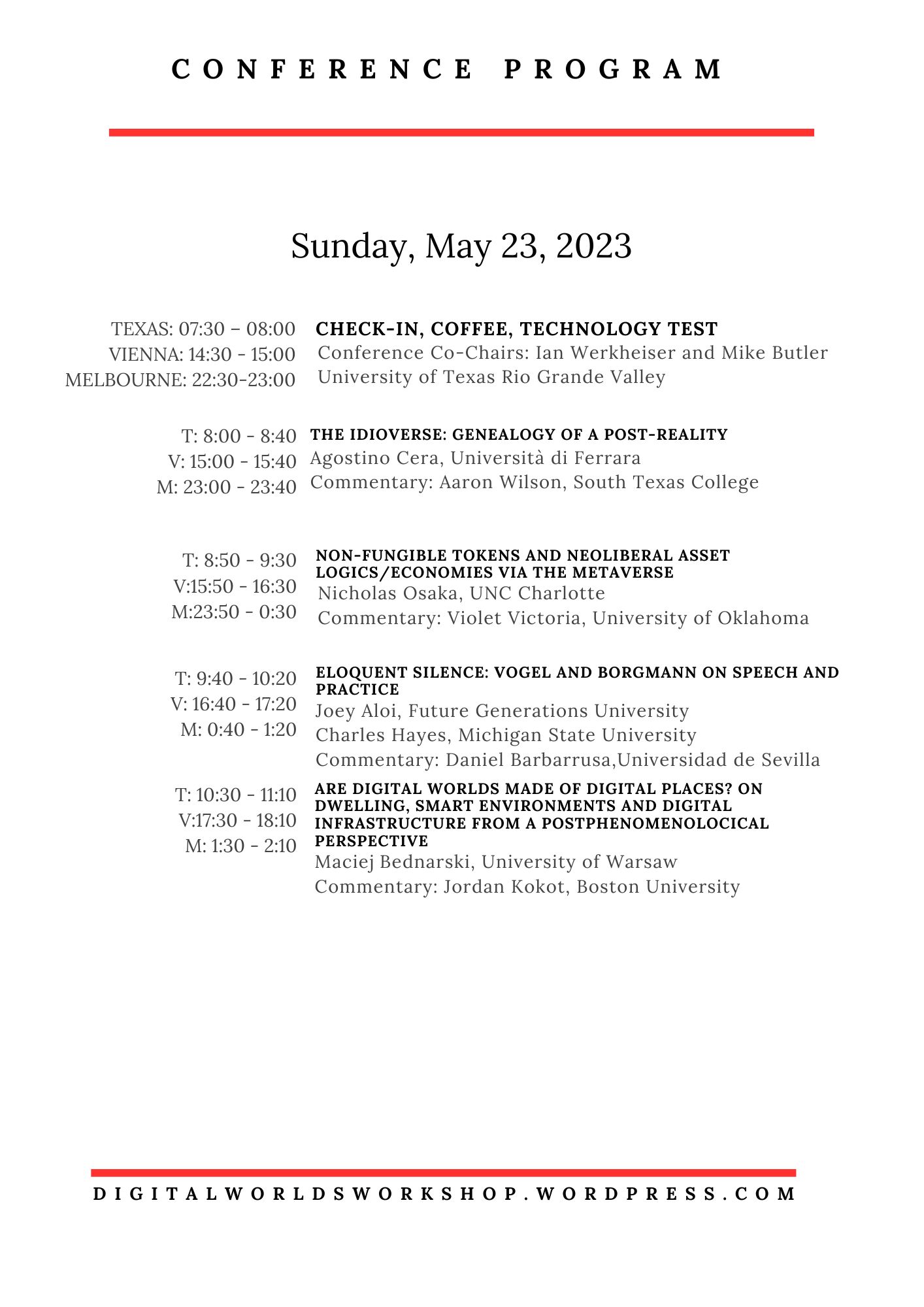 2023 Workshop Program – Digital Worlds Workshop